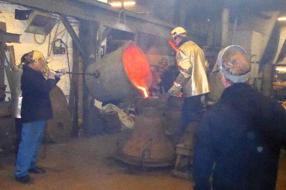 Ringers visit foundry to see new bells cast | southhams-today.co.uk