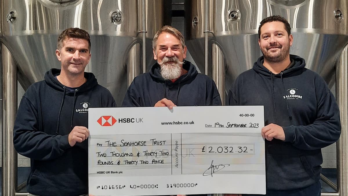Salcombe Brewery Co. donates over £2000 to The Seahorse Trust ...