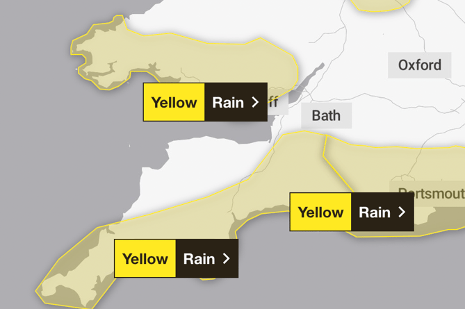 Yellow weather warning in place for South Hams | southhams-today.co.uk