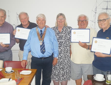 Dartmouth Rotarians honoured for community contributions | southhams ...