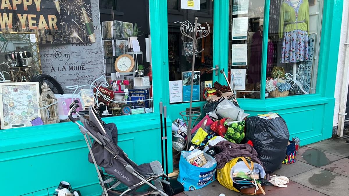Devon fly tipping crisis at charity shops | southhams-today.co.uk