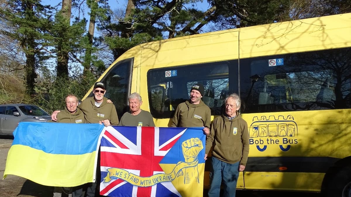 Old Totnes bus finds new purpose as Ukrainian humanitarian aid vehicle ...